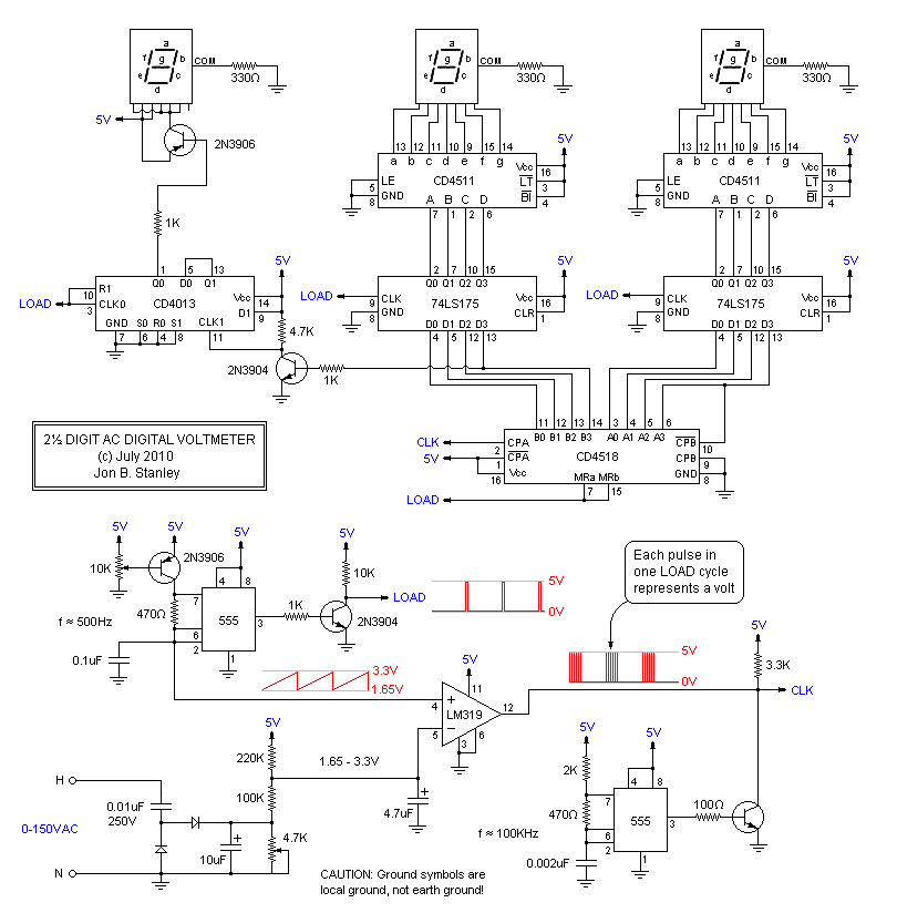Analog Multimeter Schematic Diagram
