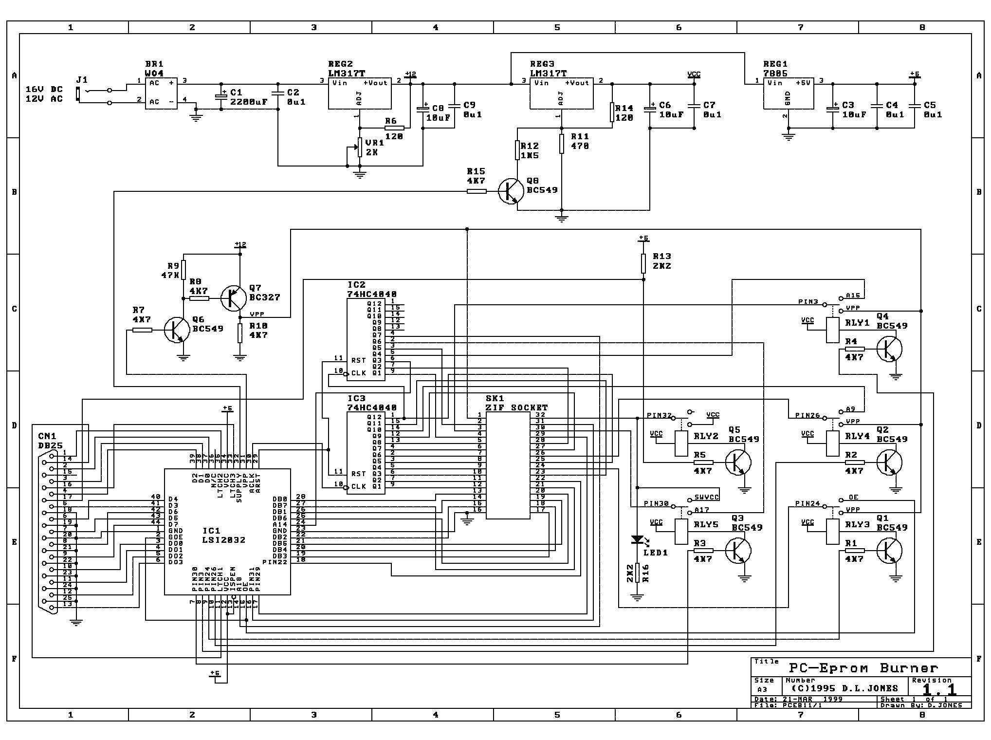 Eeprom Programmer Circuit Schematic